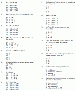PPSC SPSC FPSC NTS Lecturer Mathematics MCQs Past Papers
